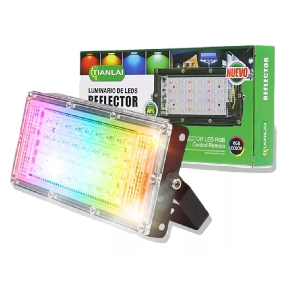 Reflector Led Rgb 30w Multicolor Con Control - Cormanix